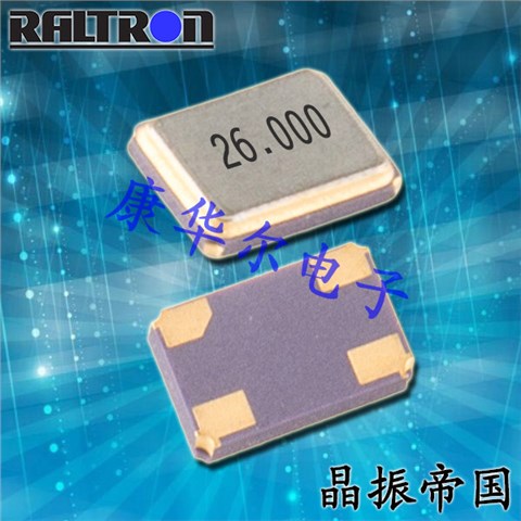 Raltron晶振RH100,RH100-25.000-20-F-1010-TR无源晶振